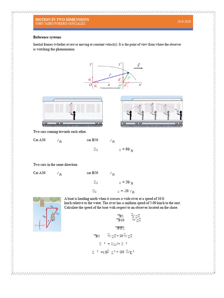 Movement in Two Dimensions | PDF | Coordinate System | Motion (Physics)