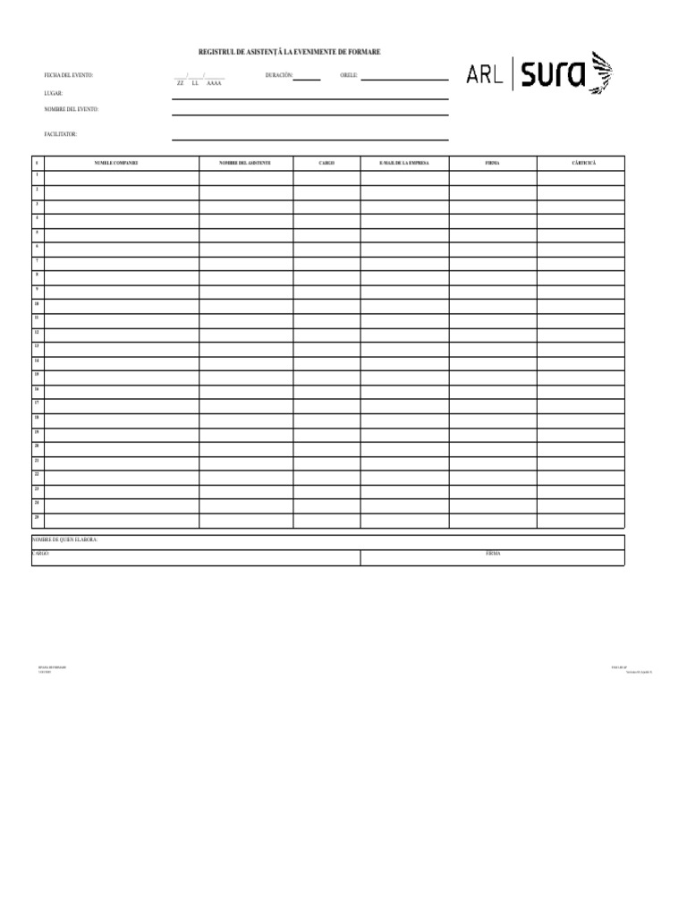 Format de formare ARL Sura | PDF