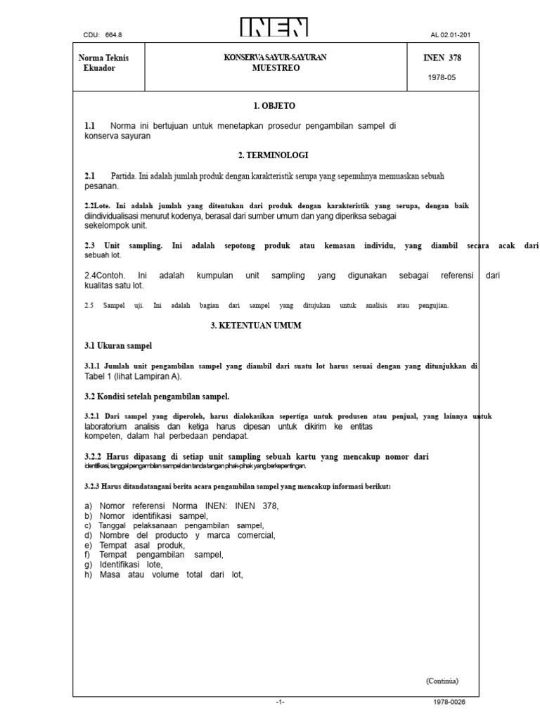 378 Konserva Sayuran Muestro | PDF