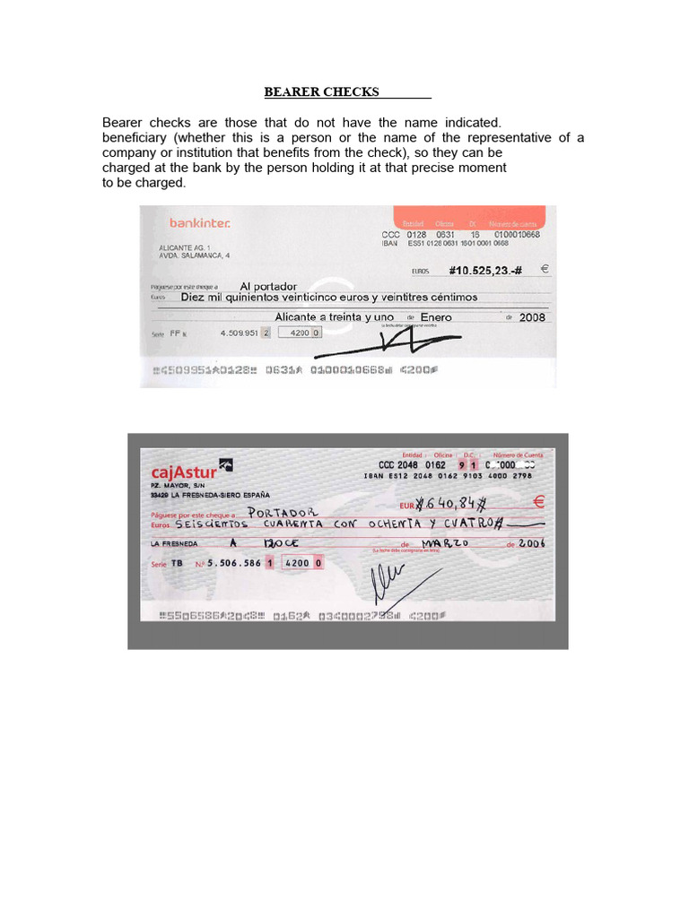 10 Types of Checks | PDF | Cheque | Banks