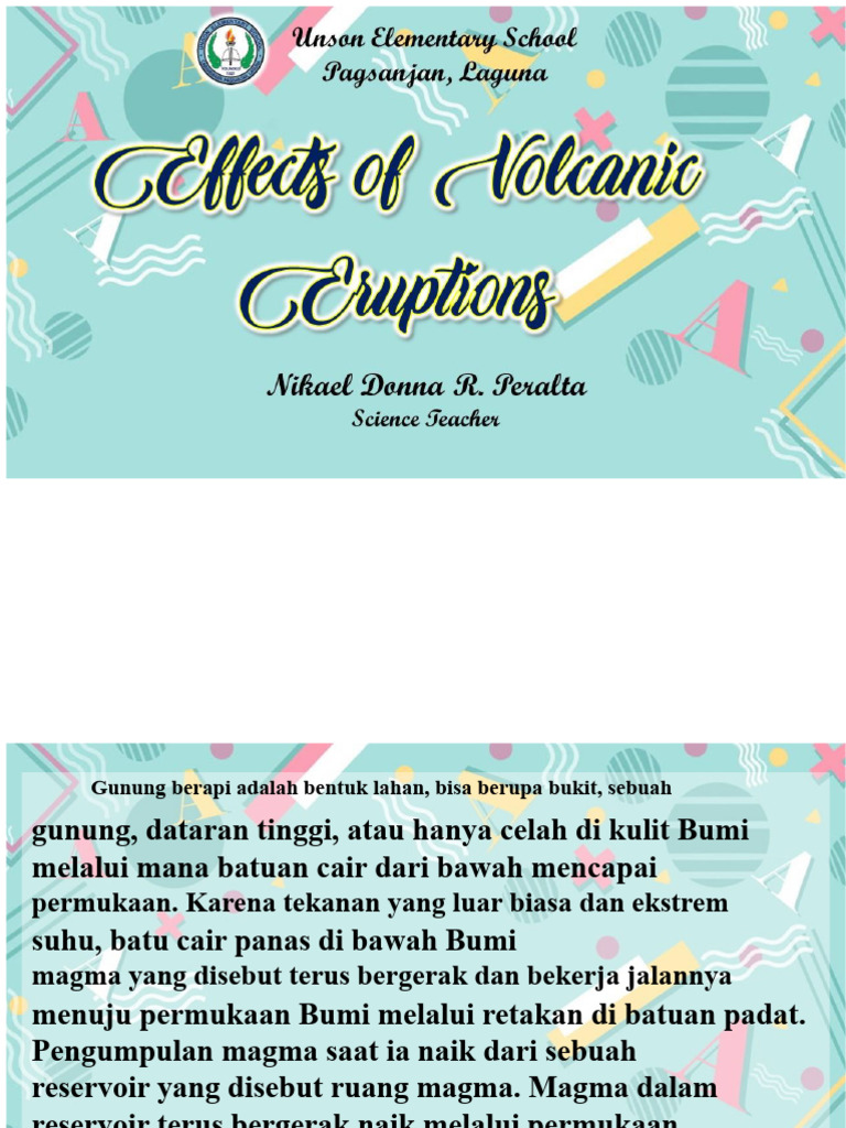 EFEK ERUPSI GUNUNG API.ppsx | PDF