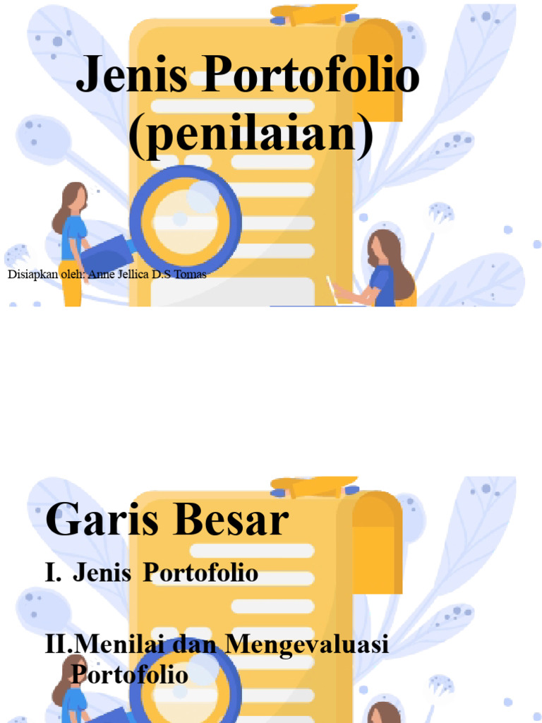 Jenis-Jenis Portofolio | PDF