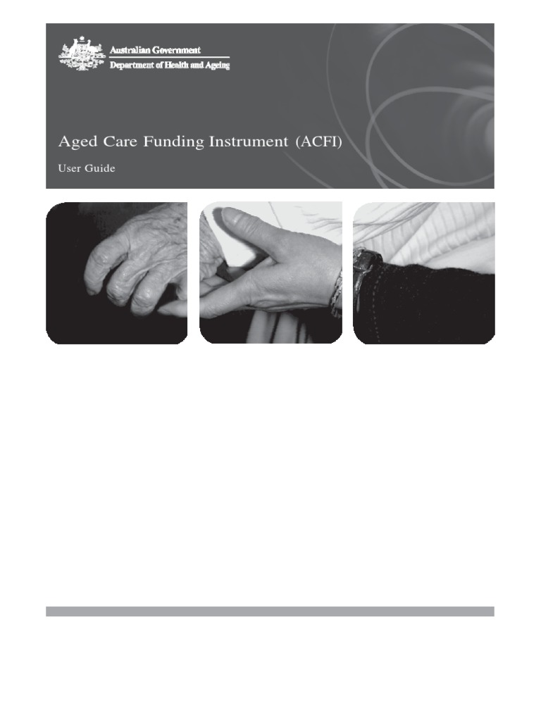 ACFI User Guide | PDF | Urinary Incontinence | Medical Diagnosis