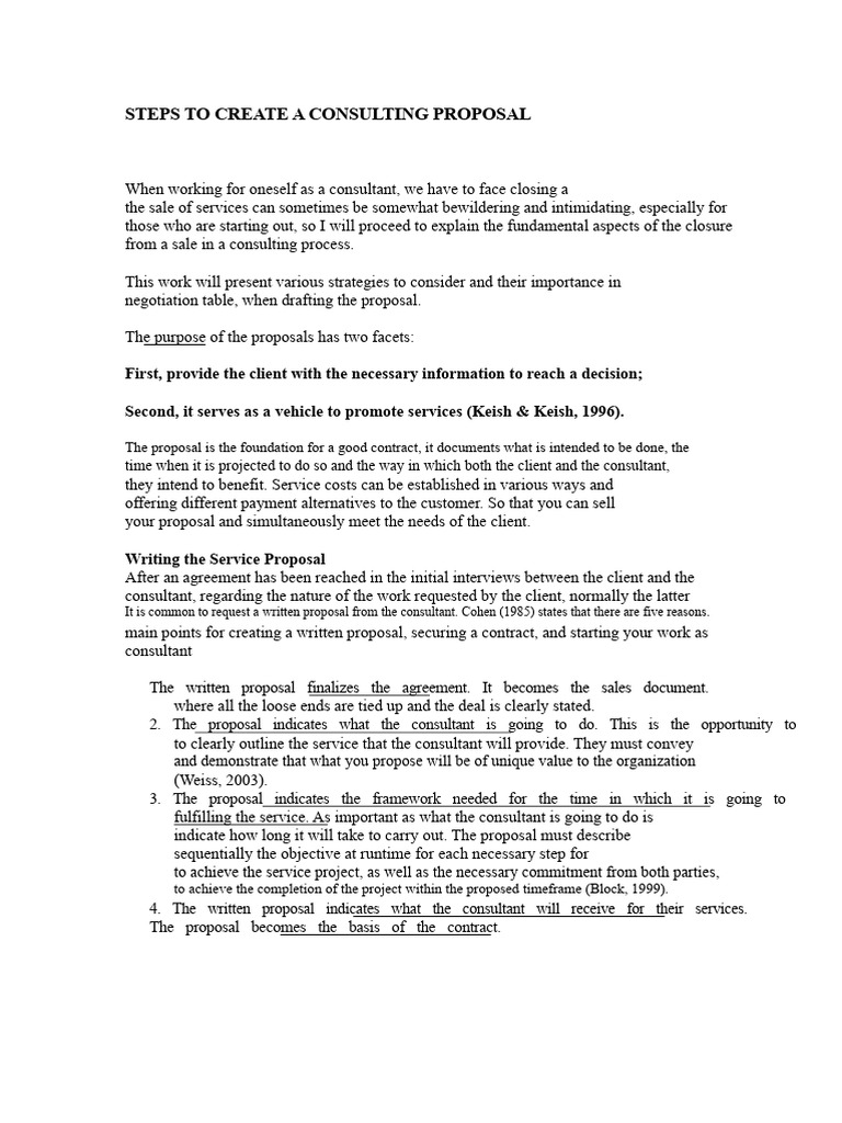 How To Create A Consulting Proposal | PDF | Methodology | Consultant