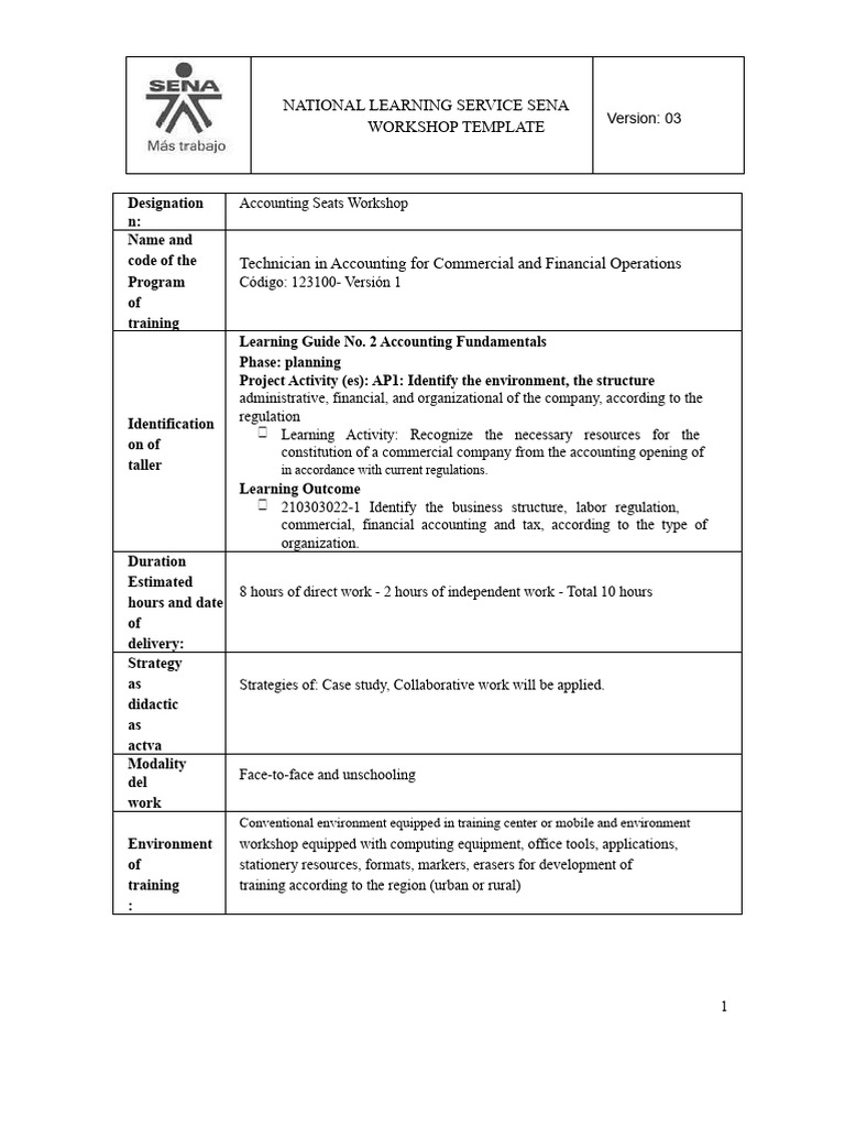 Evidence Workshop 3 Accounting Entries and Trial Balance | PDF ...