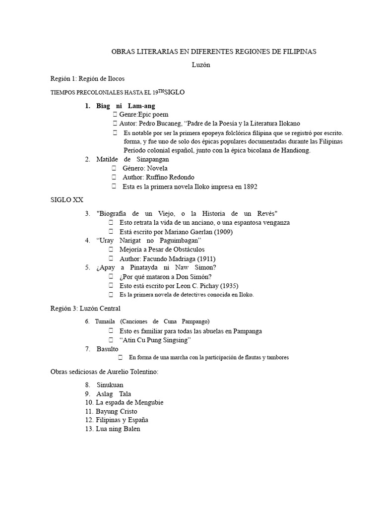 Región 1 | PDF | Idioma tagalo | Filipinas