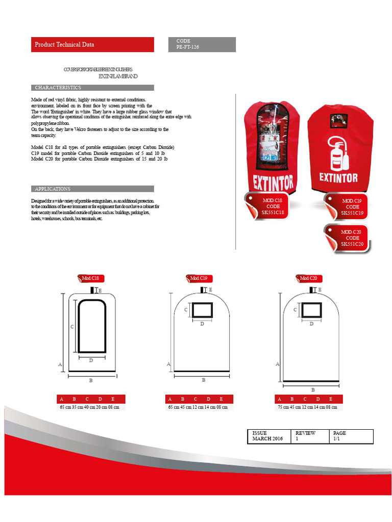 Portable Fire Extinguisher Covers Guide | PDF | Materials