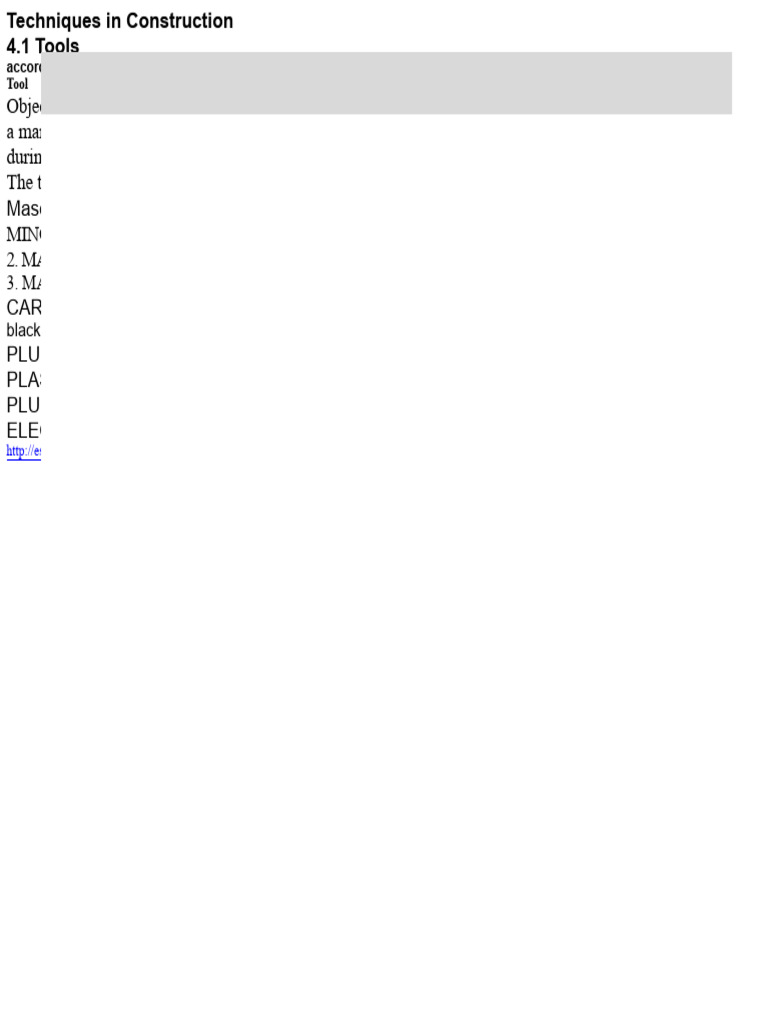 Minor Tools | PDF | Drilling | Tools