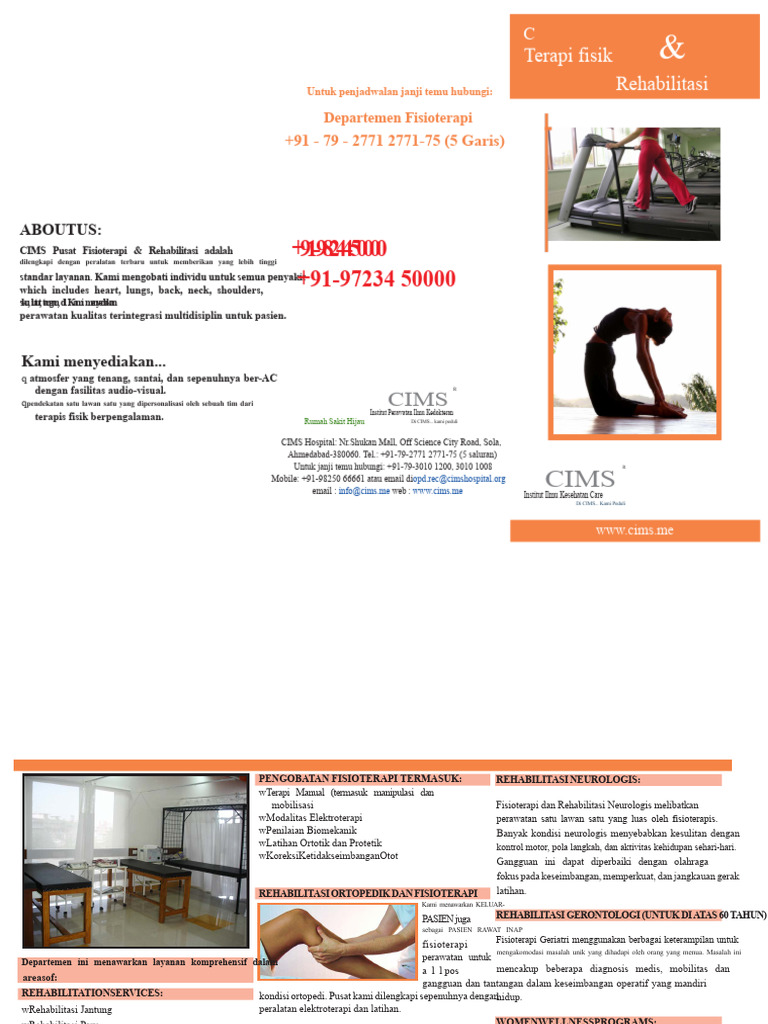 Layanan Fisioterapi dan Rehabilitasi CIMS | PDF
