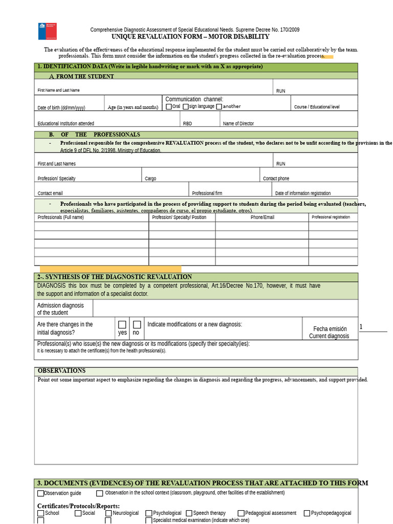 Motor Disability Revaluation 2012 | PDF | Medical Diagnosis | Special ...