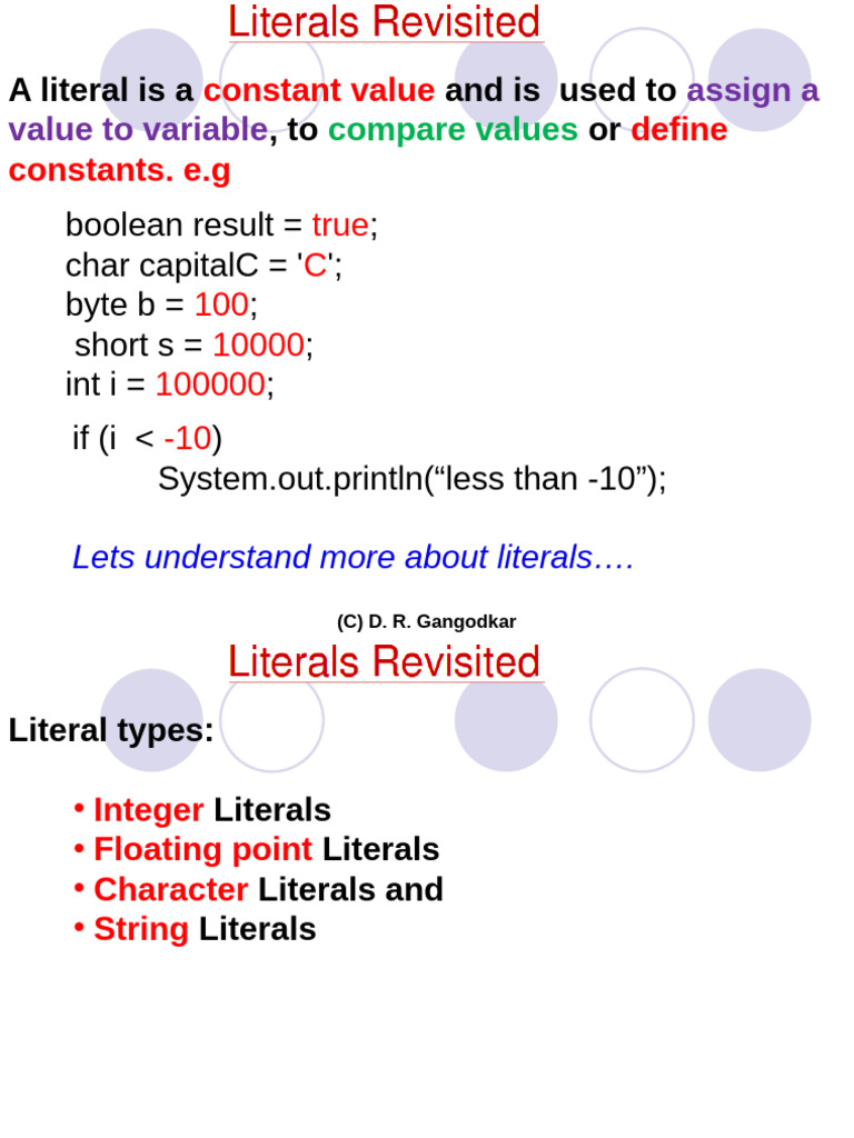 Java 2 Literals, Widening, Narrowing, Reading From KB | PDF | Integer (Computer Science ...