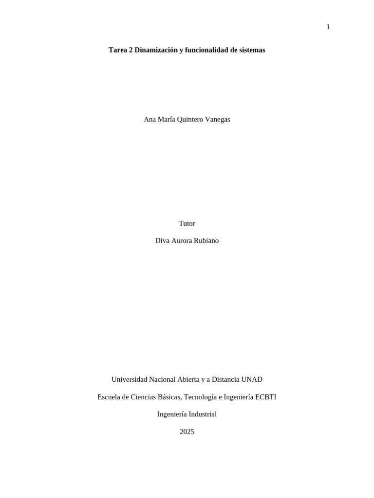 Tarea2 - Ana María Quintero - Grupo 198. | PDF | Simulación | Informática