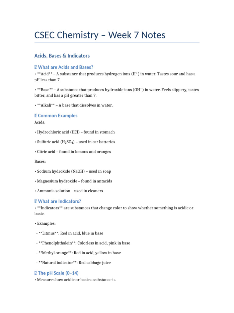 Acids, Bases, and Indicators Explained | PDF