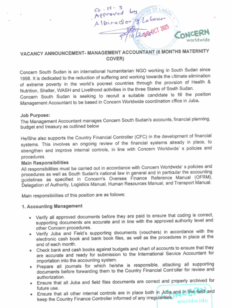 Approved Advert-Managment Accountant | PDF