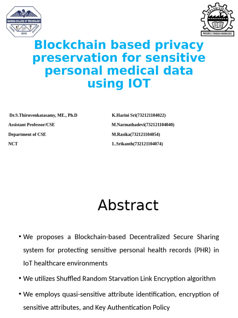 Smart Iot Project PPT Final Review FULL (New) | PDF | Encryption ...