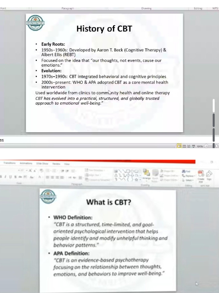 CBT Workshop Slides | PDF