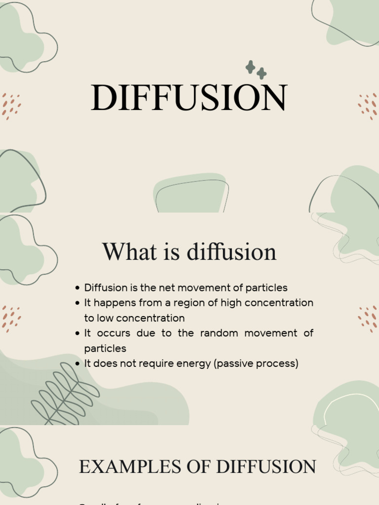 Diffusion Pdf Pdf