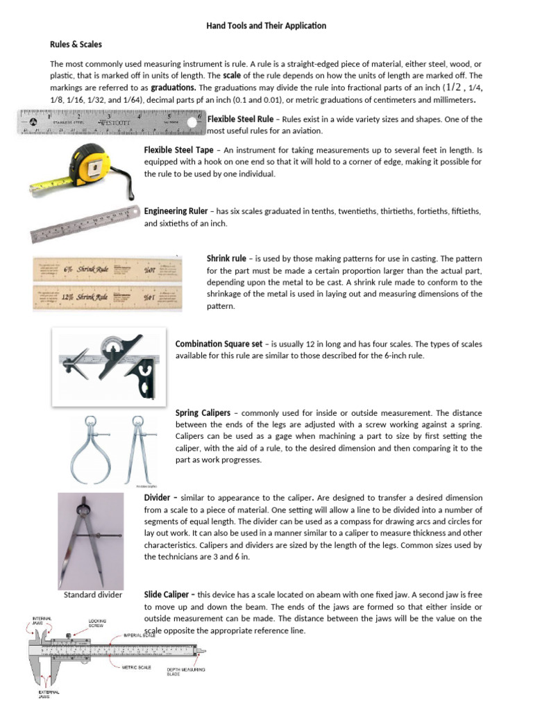 Hand Tools Their Appplication | PDF | Drill | Tools