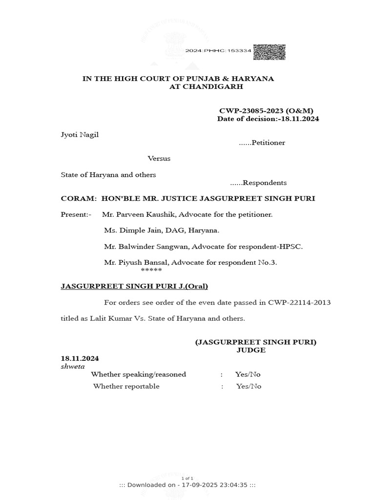 CWP 23085 2023 18 11 2024 Final Order | PDF