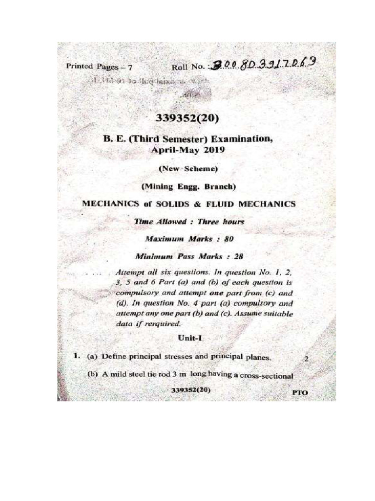 MSFM 1 and 2 All Pyq | PDF