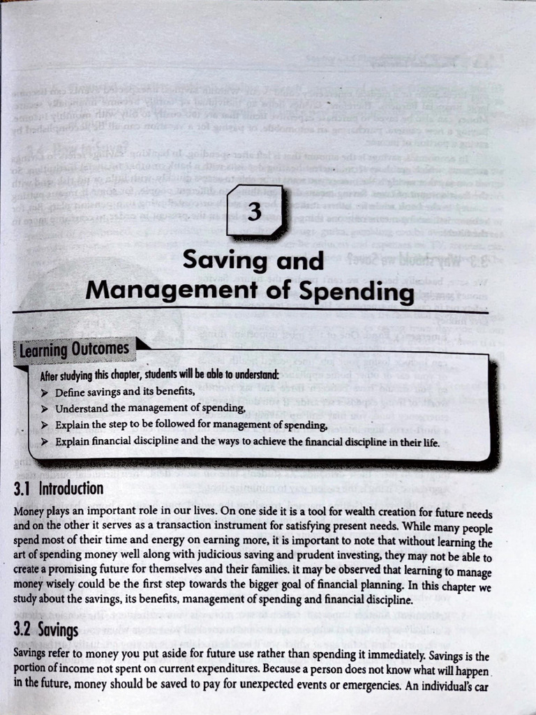 Effective Savings and Spending Management | PDF