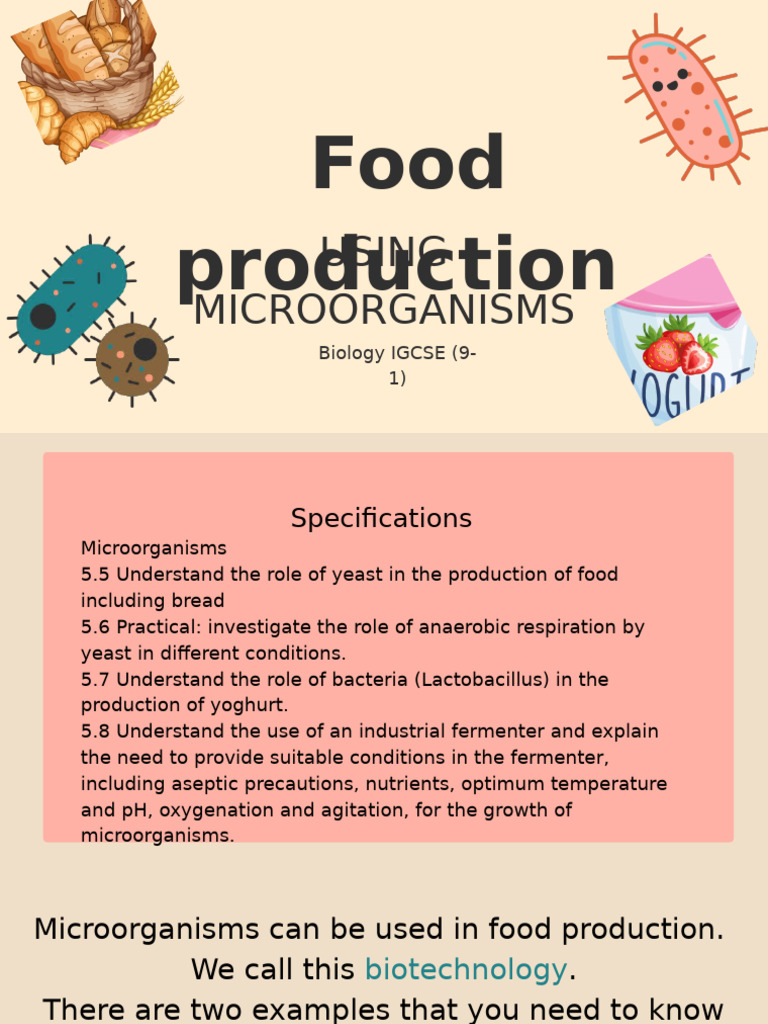 Microorganisms in Food Production | PDF | Yeast | Fermentation