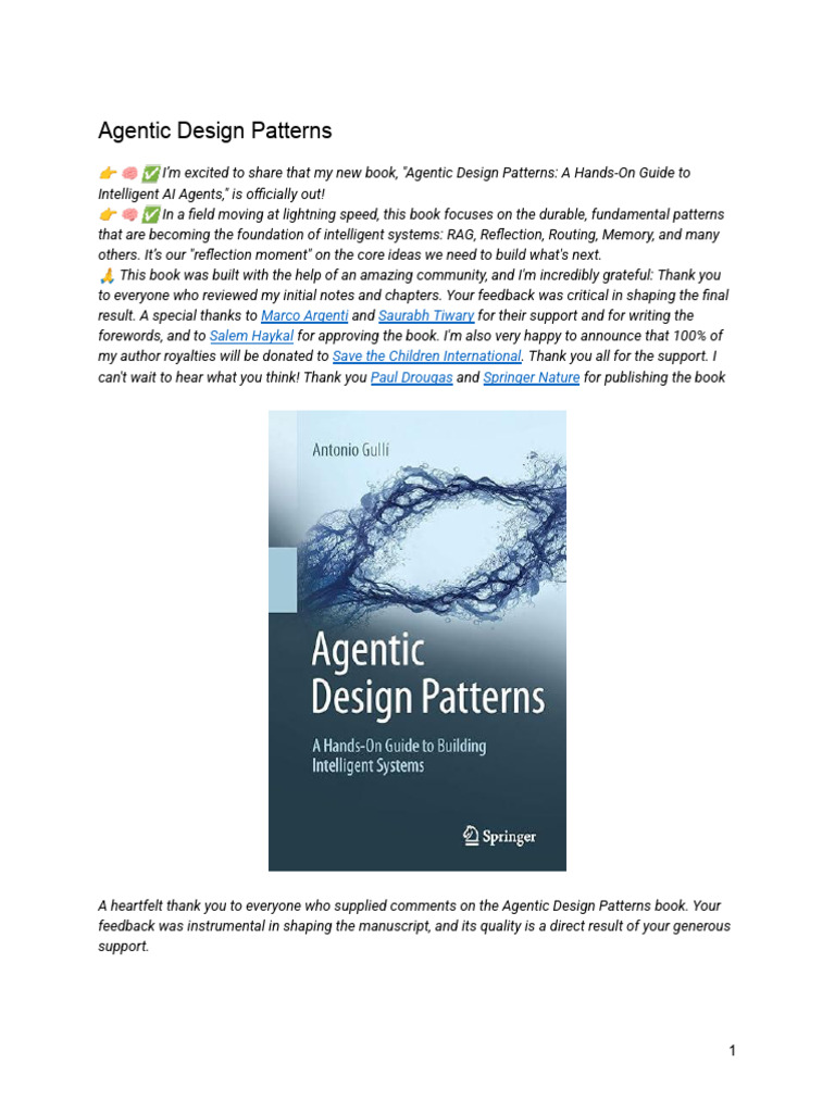 Agentic Design Patterns | PDF | Computing