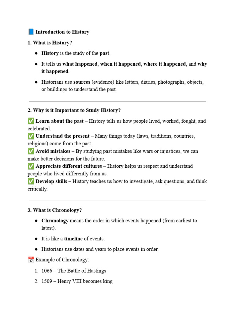 ? Introduction To History | PDF