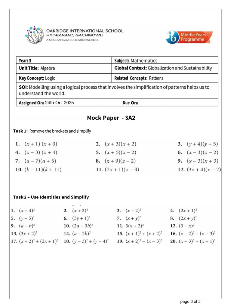 Mock Paper 2 | PDF