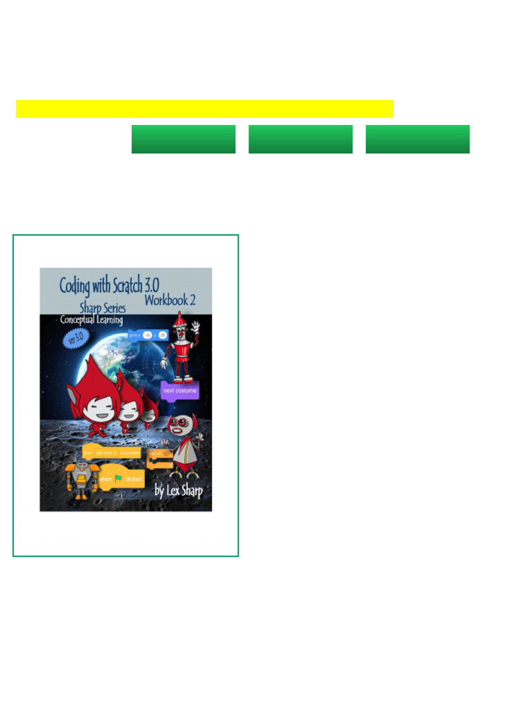 Coding with Scratch 3.0 W2 Full Chapters Included | PDF