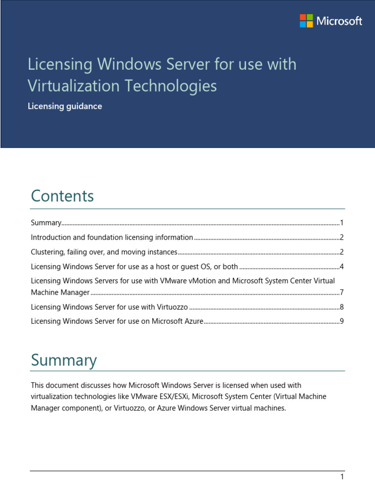 Windows Server Virtualization Licensing Guidance May 2025 | PDF | Hyper V | Virtualization