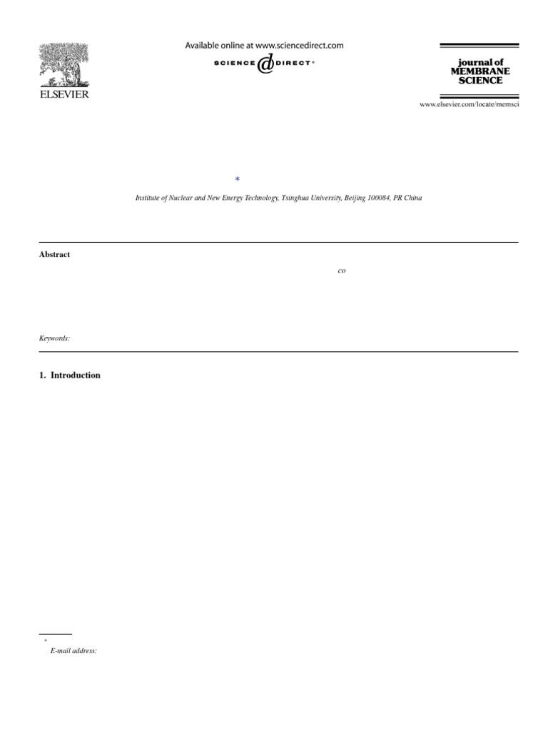 Phase Inversion of PVDF - HFP | PDF | Physical Chemistry | Physical ...