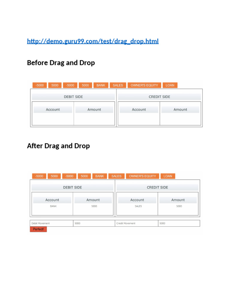 Drag&Drop Assignment | PDF