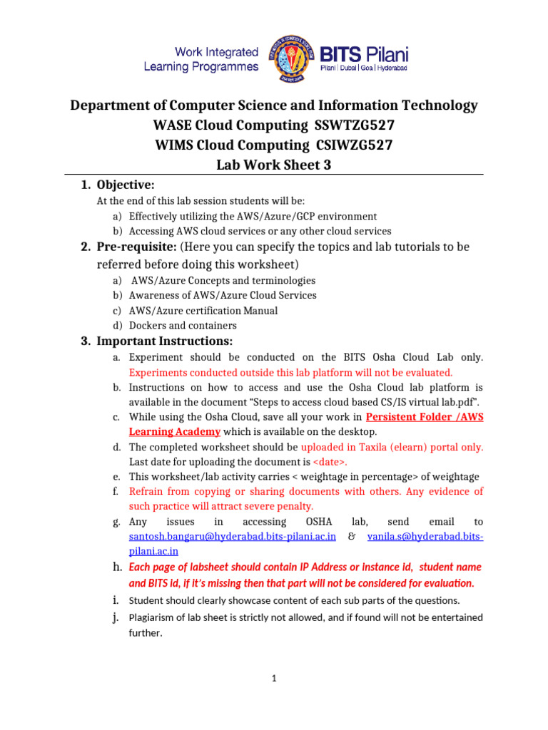 Cloud Lab 3 1 Pdf Software Engineering Computer Architecture