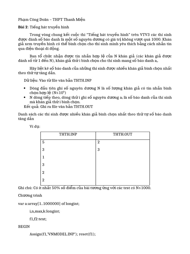 Tinhoc Cau2 0001 | PDF