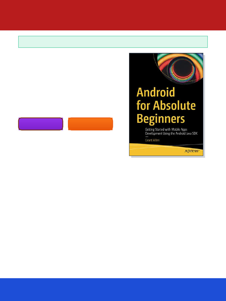 Android for Absolute Beginners - Getting Started with Mobile Apps ...