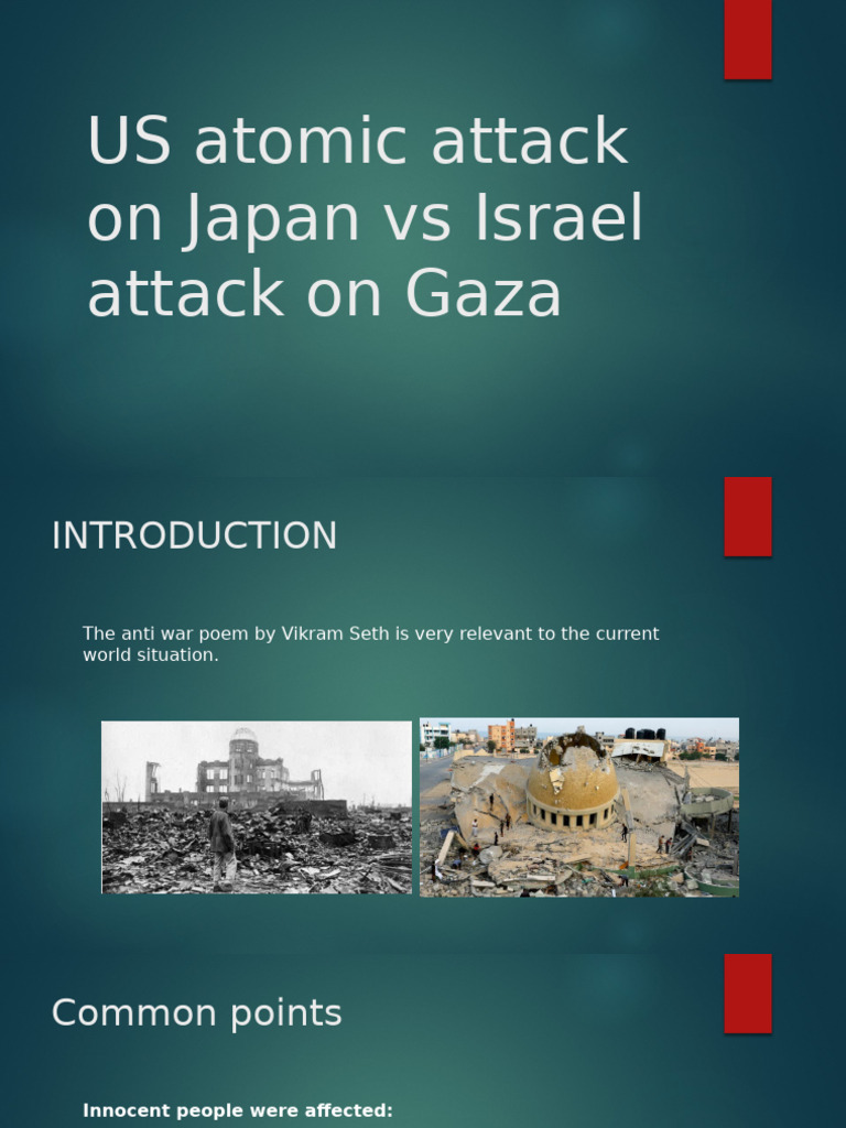 Japan Attack Vs Palestine Attack - Common N Contrast | PDF