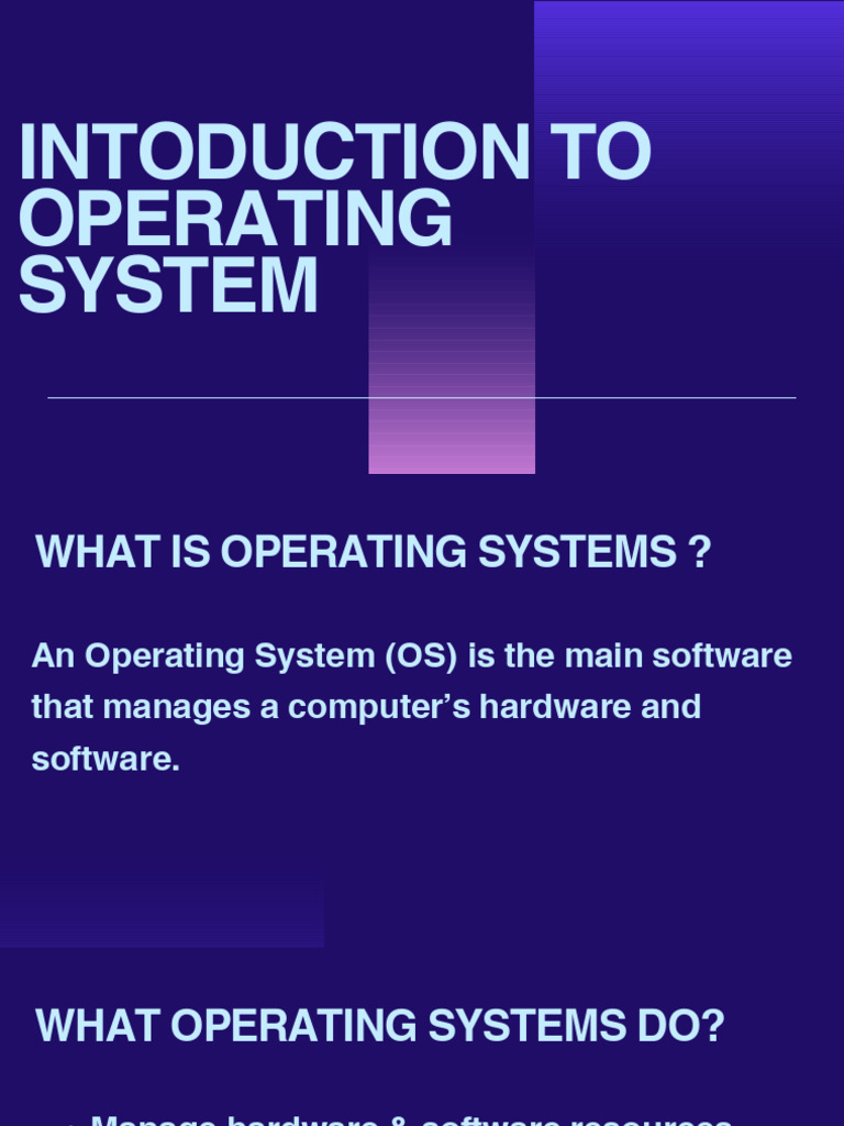 Operating System | PDF