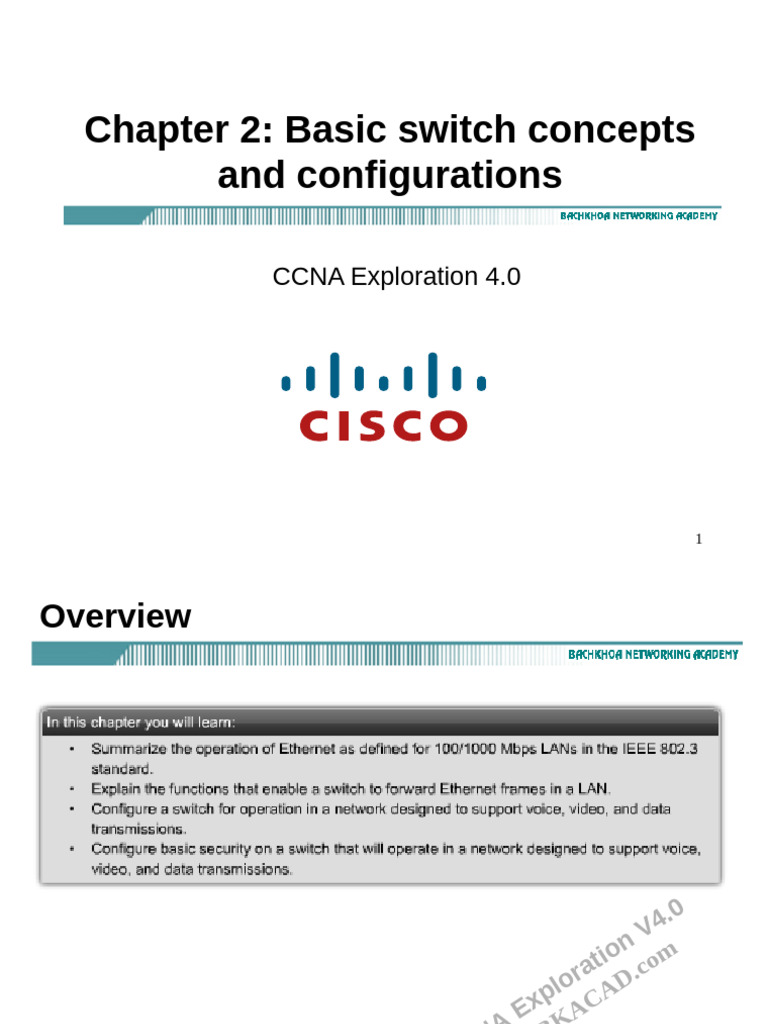 CCNA Exp3 - Chapter02 - Basic Switch Concepts and Configurations | PDF