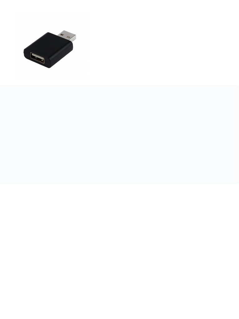 Anti-Hack Jack USB Data Blocker | PDF
