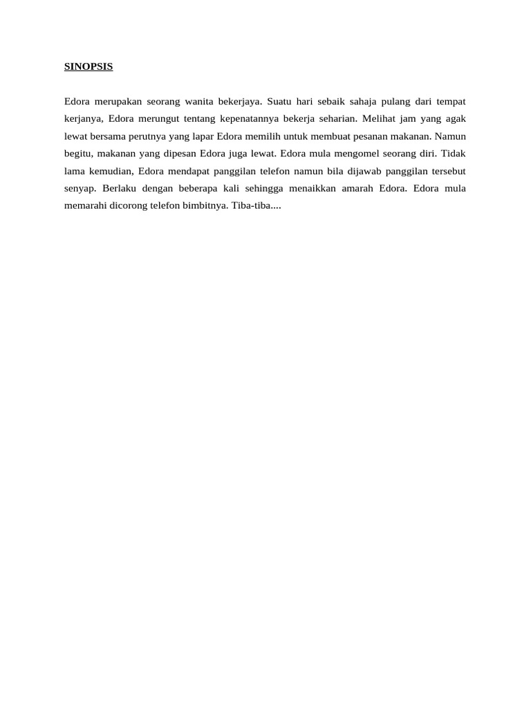 Edora: Kisah Penantian dan Kesadaran | PDF