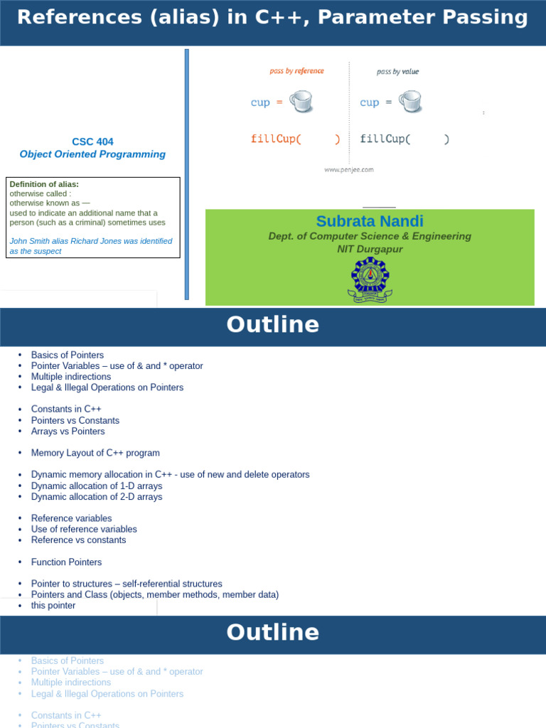 Lect 9 Return References Function Pointers | PDF | Pointer (Computer ...