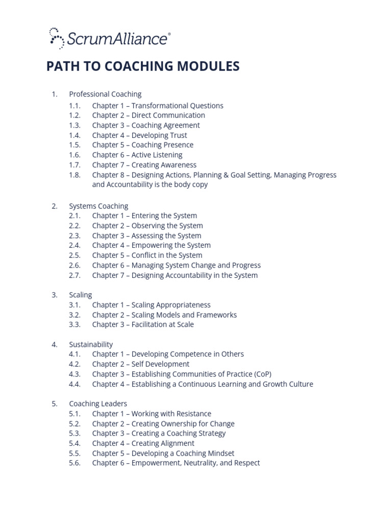 Path To Coaching Learning Competencies | PDF