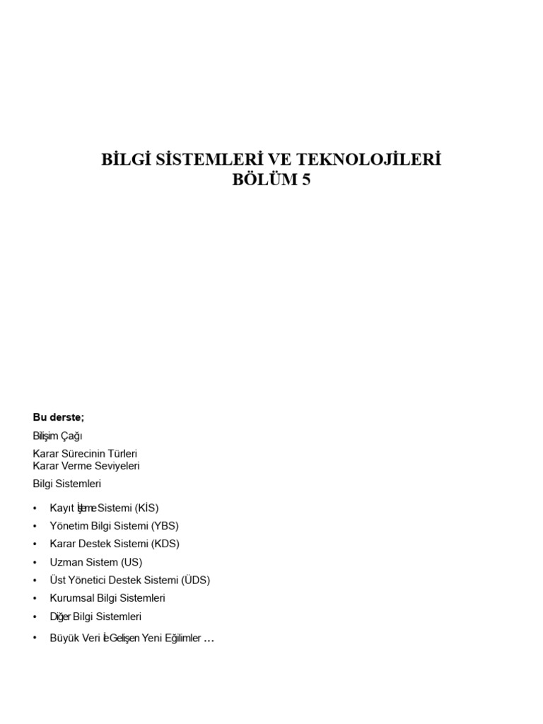 Bolum 5 | PDF