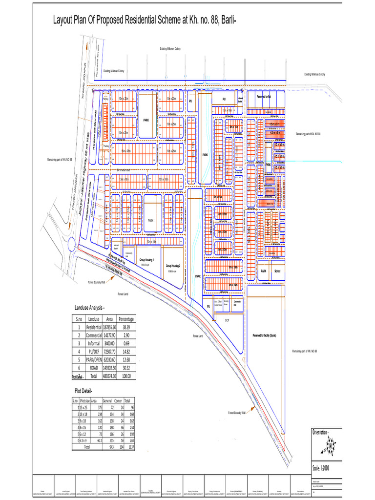 Layout Plan for Residential Scheme | PDF