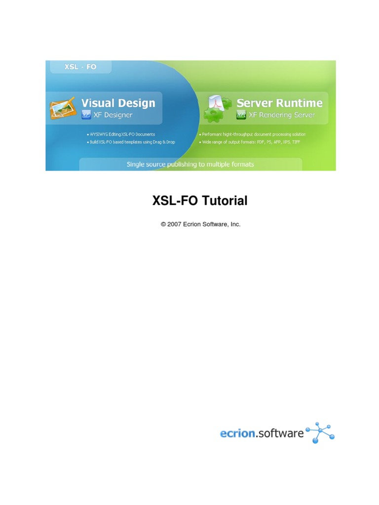 XSL FOTutorial | PDF | Rgb Color Model | Computer File Formats