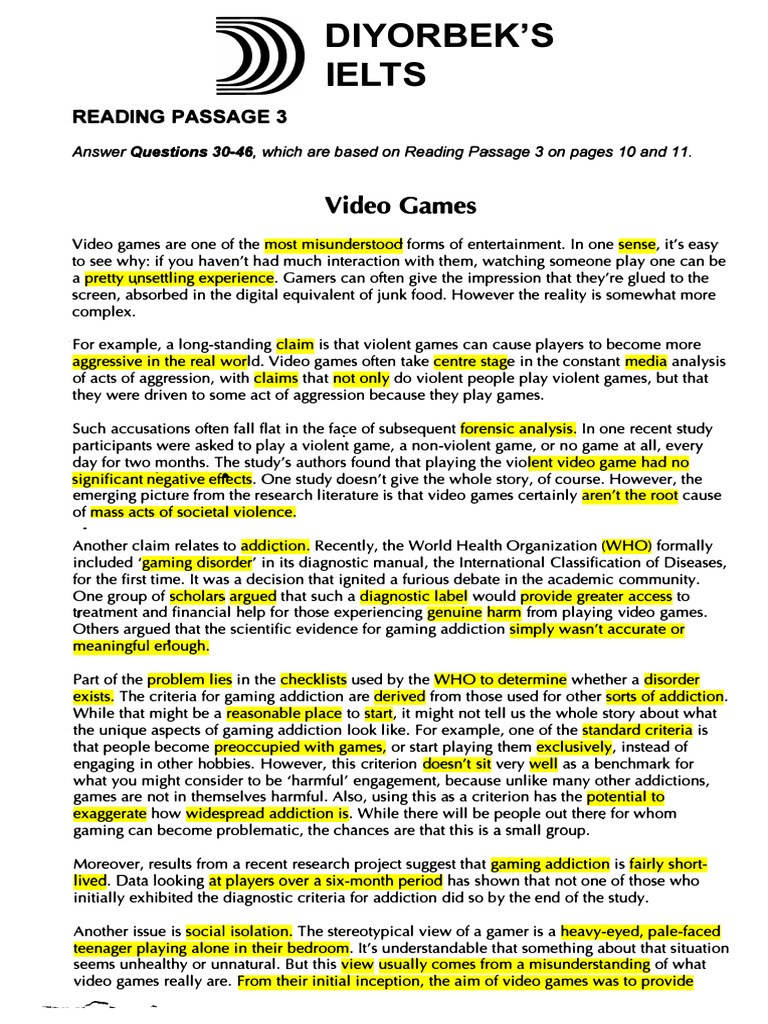 Day 1 | PDF | Video Games | Psychology