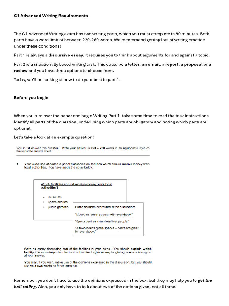 C1 Advanced Writing Requirements | PDF | Verb | Vocabulary