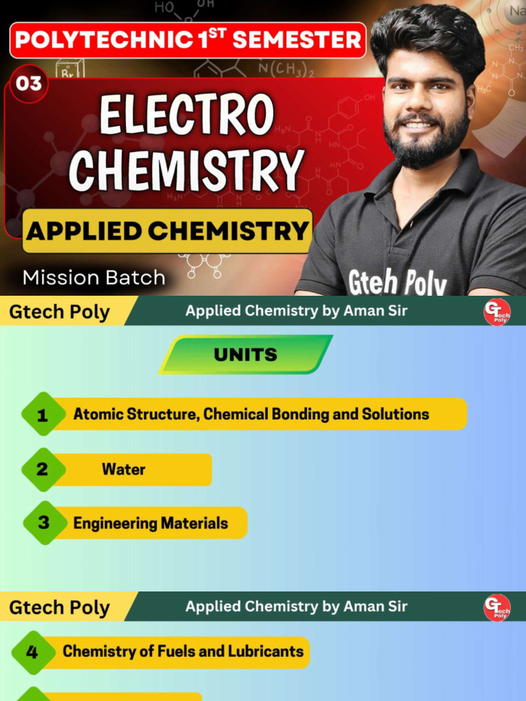 Electro Chemistry U-05 P-03 | PDF