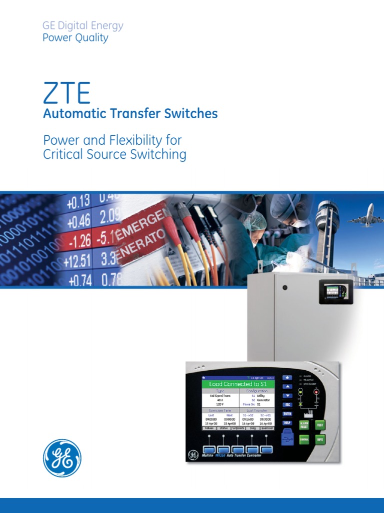 GE Zenith Automatic Transfer Switches | PDF | Switch | Programmable ...
